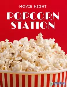 FREE Printable Popcorn Sign | Scoreboard Fundraising